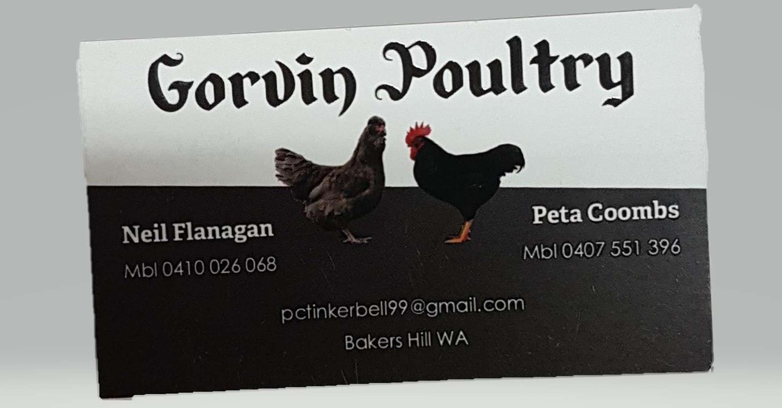 Gorvin Poultry - Bakers Hill Progress & Recreation Association